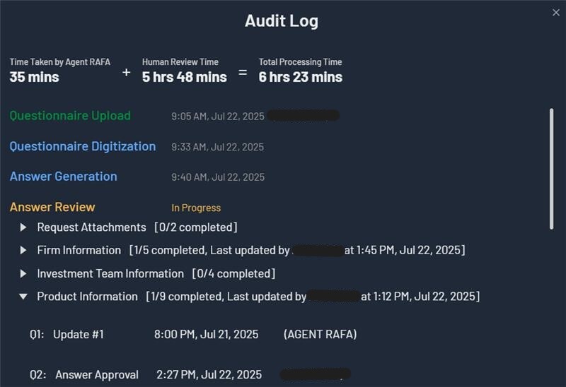 RFP - RFI - RFQ - DDQ AI Agent RAFA